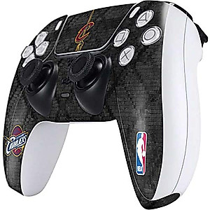Skinit Gaming Decal Skin Compatible with PS5 and Compatible with PS5 Digital Edition DualSense Controller - Officially Licensed NBA Cleveland Cavaliers Dark Rust Design
