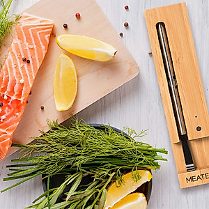 MEATER | The Original True Wireless Smart Meat Thermometer for the Oven Grill Kitchen BBQ Smoker Rotisserie with Bluetooth and WiFi Digital Connectivity