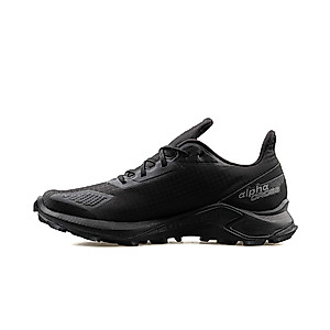 Salomon ALPHACROSS Blast Gore-TEX Trail Running Shoes for Men Sneaker, Black/Black/Black, 10.5