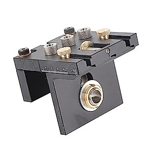 KRODANS 3 in 1 Woodworking Drilling Locator Hole Puncher Doweling Jig Drilling Guide Kit Adjustable Woodworking Drilling Locator Puncher Tools