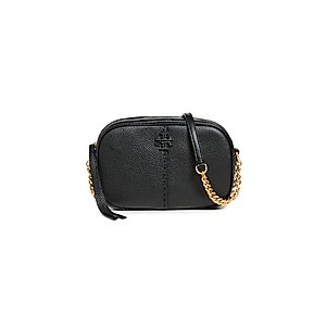 Tory Burch Women's Mcgraw Camera Bag, Black, One Size