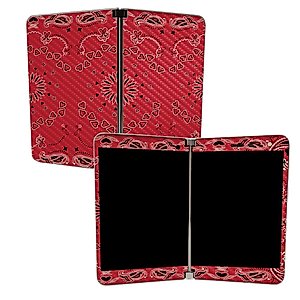 MIGHTY SKINS Carbon Fiber Skin for Microsoft Surface Duo - Bandana | Protective, Durable Textured Carbon Fiber Finish | Easy to Apply, Remove, and Change Styles | Made in The USA (CF-MISURDUO-Bandana)
