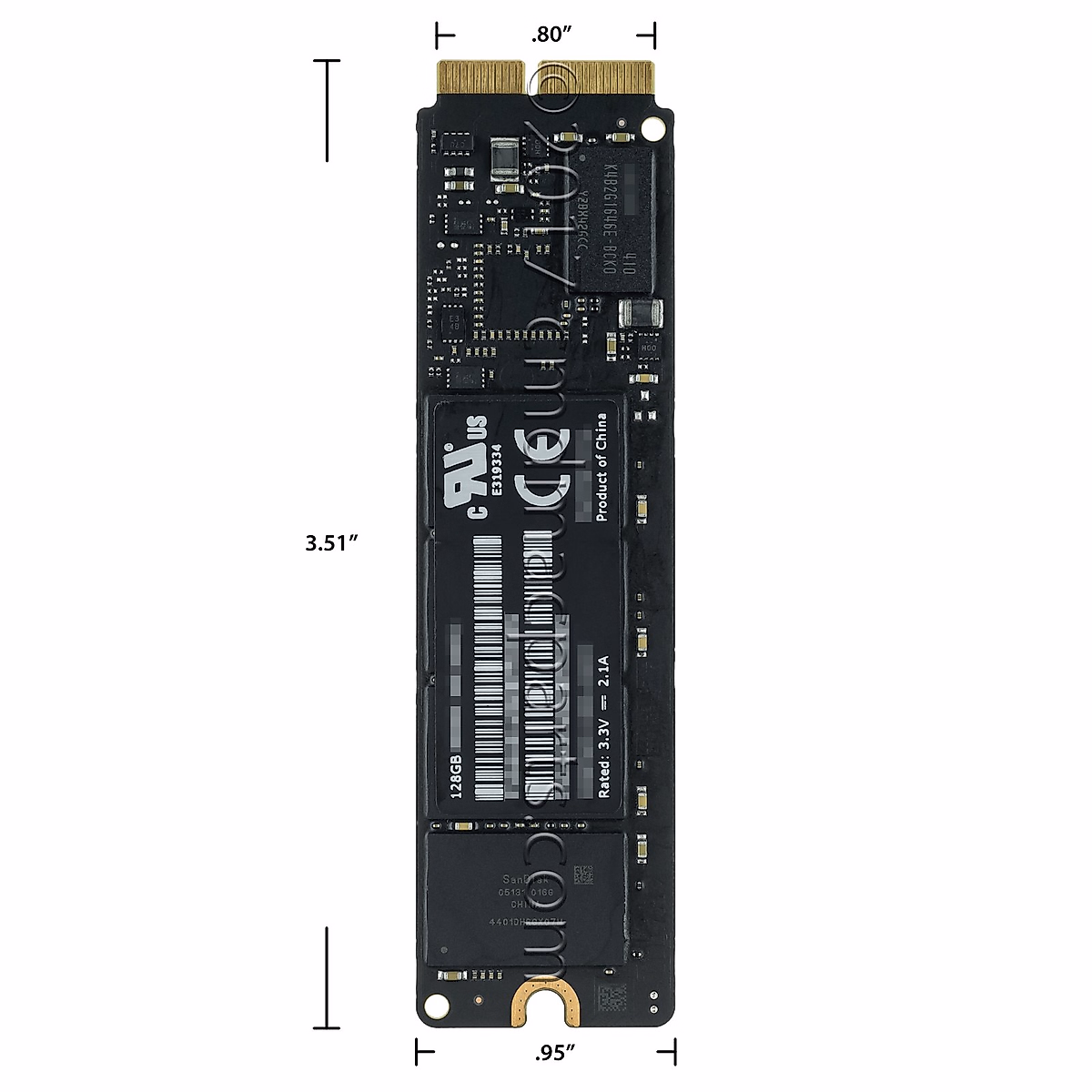 Odyson - 128GB SSD Replacement for Apple MacBook Air 11" A1465 (Mid 2013-Early 2014), 13" A1466 (Mid 2013-Early 2014)