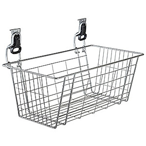Rubbermaid FastTrack Garage Storage Wire Mesh Basket, Garage Organization System, Easy Wall Mount for Gardening Tools, Kid's Toys, Dog Toy's Storage