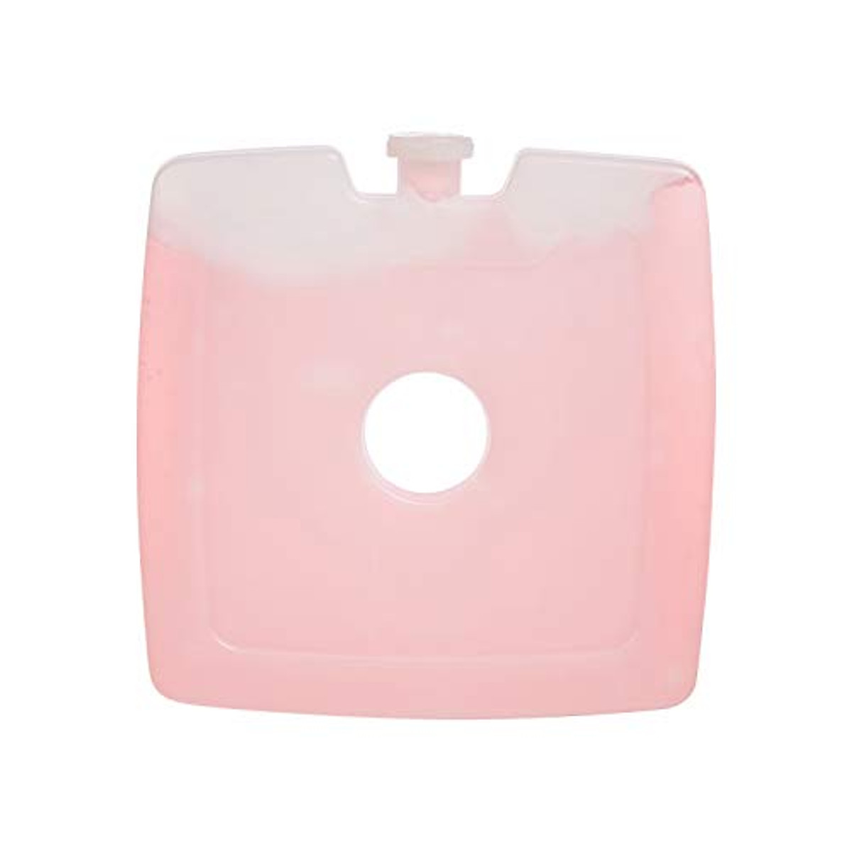 Amazon Basics Reusable Hard Sided Square Ice Pack, 4.75" X 4.75" X 0.5", Multicolor, Pack of 4