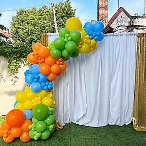 NISOCY Lime Green Latex Balloon Arch Garland Kit,102PCS 18In 12In 10In 5In for Birthday Wedding Baby Shower Jungle Summer Fruit Green Theme Anniversary Celebration Decoration