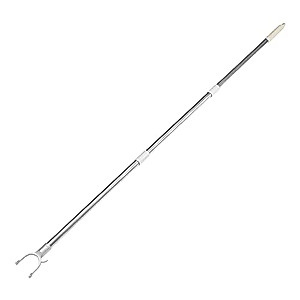 Cabilock Stitching Clothes Rail Outdoor Clothes Drying Rack Heavy Duty Outdoor Flowers Adjustable Stand Disc Golf Retriever Clothes Reaching Stick Dressing Stick for Elderly White Shot