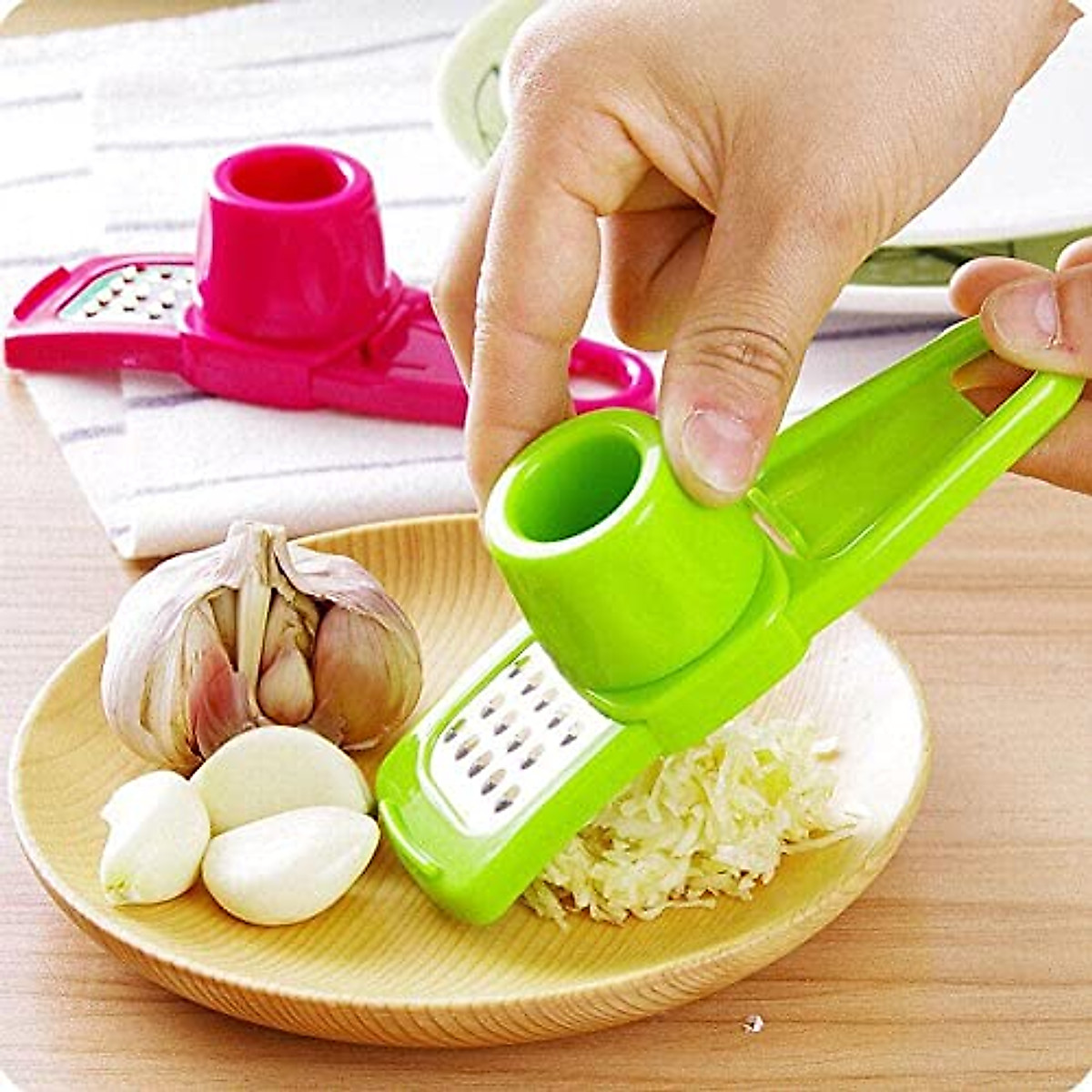 Ginger Garlic Grinder Manual Crusher Press Garlic Mincer Tool Accessories Pure Garlic Color Chopping C5u4