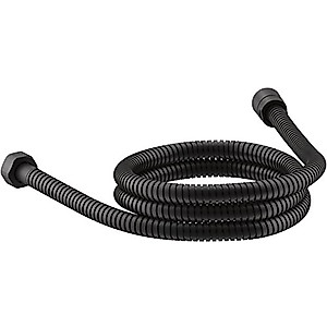 KOHLER 8593-BL Master 72" Metal Shower Hose, Matte Black