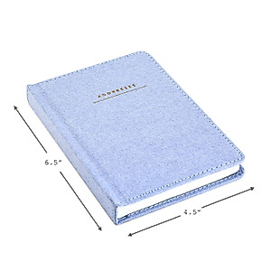 Hallmark Hardcover Address Book (Blue Chambray)