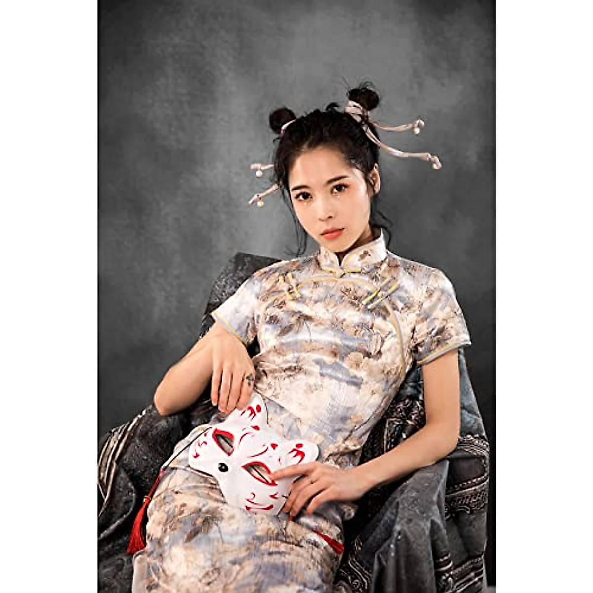 Kate 5x7ft Gray Texture Backdrop Gray Purple Abstract Portrait Headshot Backgrounds for Photoshoot, Photo Video Studio Prop