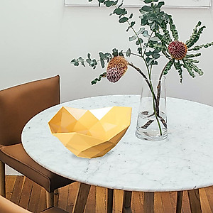 DOITOOL Banana Holder Glass Bowl Fruit Bowl Decorative Dessert Snacks Serving Stand Food Plate Tray Irregular Nuts Plate for Home Counters Centerpiece Yellow Banana Holder Dining Table Decor