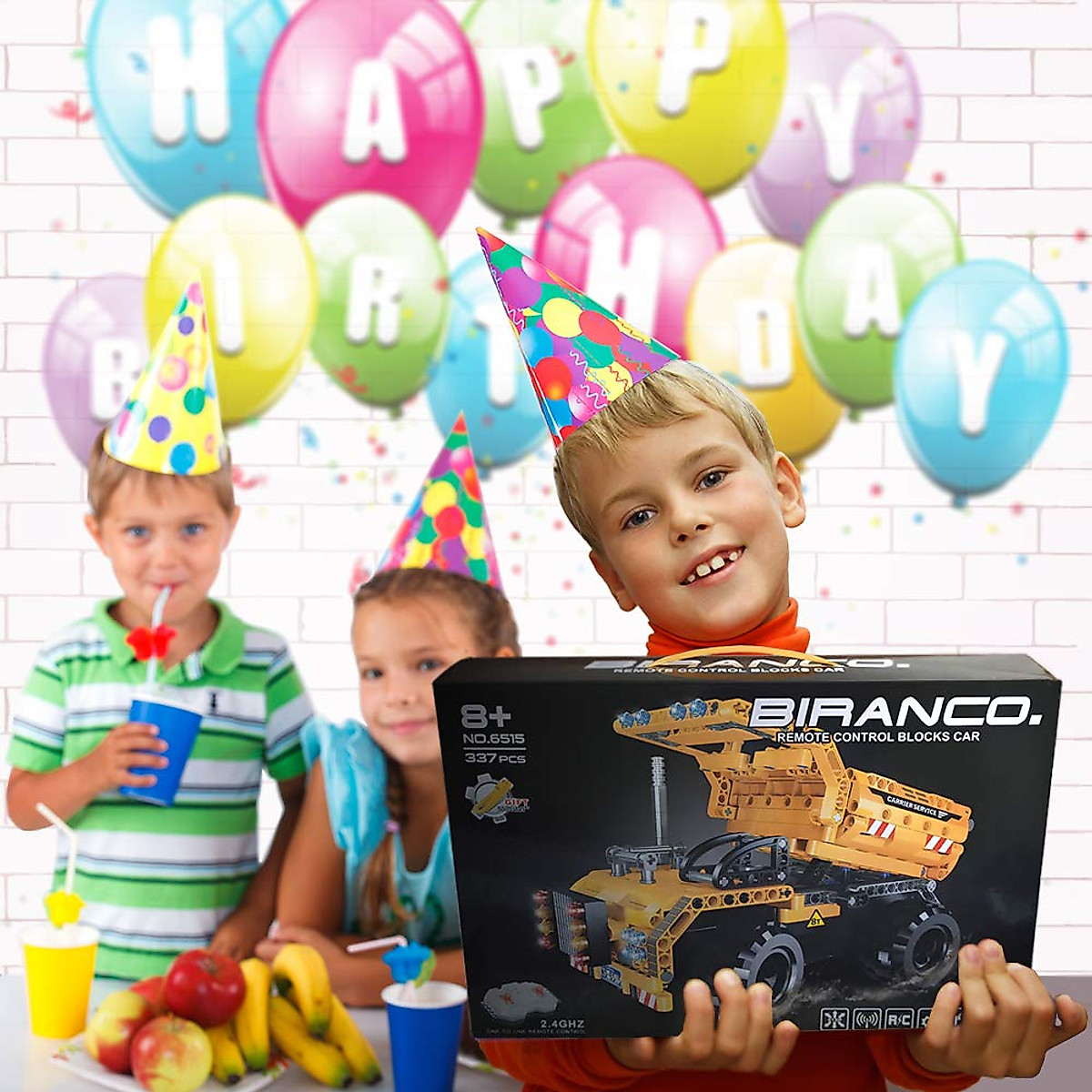 BIRANCO. Dump Truck Building Set with Remote Control, Fun STEM Engineering Construction Toys for Boys and Girls Ages 6-12 Years Old and up, Best Toy Gift for Kids, Activity Game