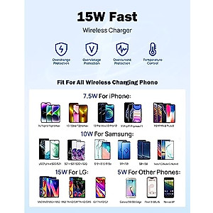 JOYTUTUS Wireless Car Charger, 15W Car Phone Holder Mount Wireless Charging, Smart Alignment Charging Auto Clamping Cup Holder Phone Mount, Fit iPhone 14/13/12 pro/12, Samsung S22/S10/S9/S8, etc