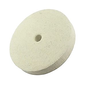 JUNLIXN 8 Inch Wool Buffing Wheel, 5/8 Inch Arbor Hole Jewelry Polishing Wheel for Bench Grinder/Die Grinder