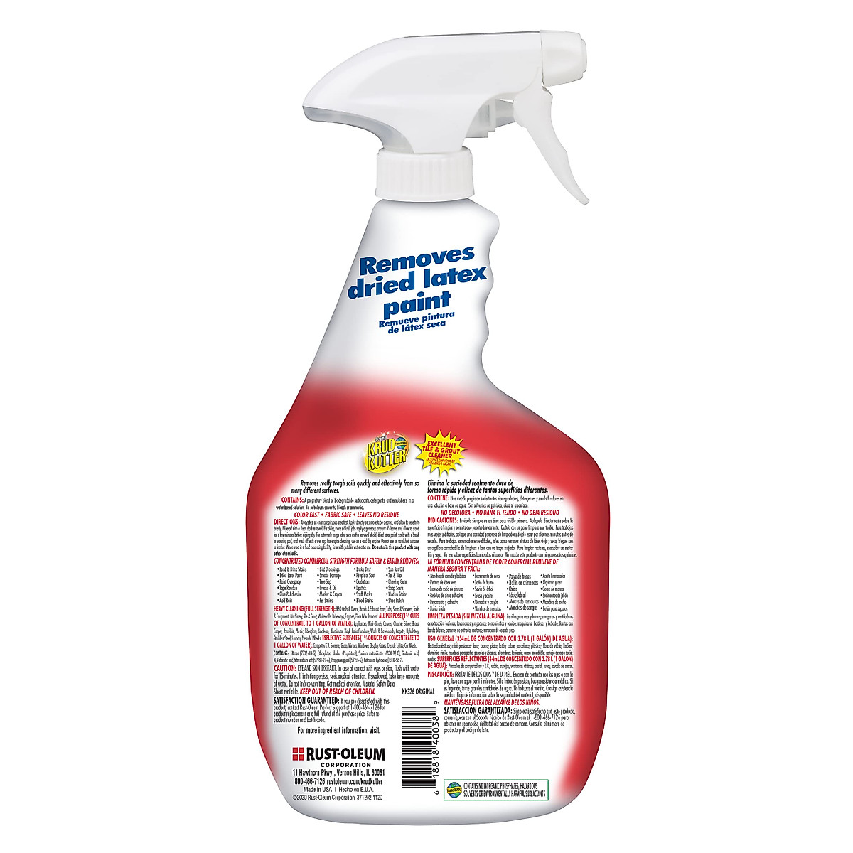 Krud Kutter KK326 Original Concentrated Cleaner/Degreaser Stain Remover Spray, 32 oz