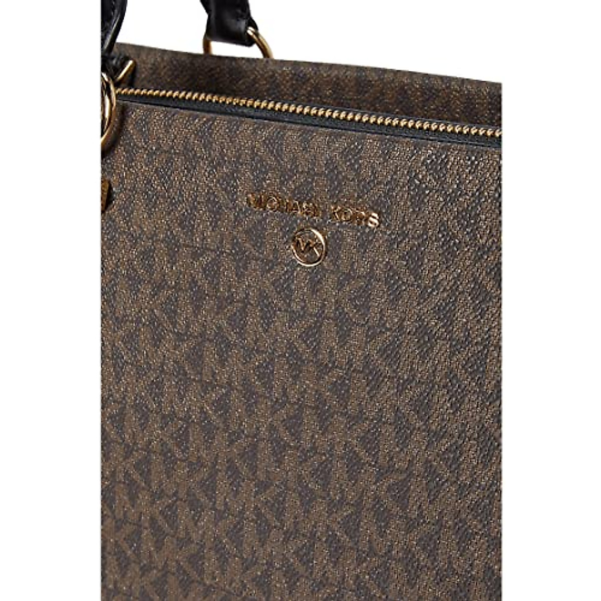 Michael Kors Marilyn Large Satchel Brown/Black One Size