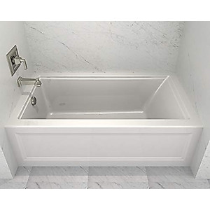 American Standard 2544102.02 Town Square S 60"x32" Bathtub-Right Drain, White