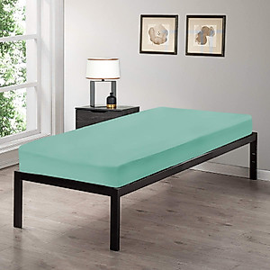 Gilbins Cot Size 30" x 75" Fitted Sheet, Made of Cotton, Perfect for Camp Bunk Beds/RVs/Guest Beds