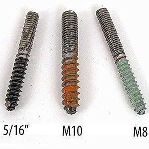 LEG DADDY 5" Medium Finish Square Tapered Wooden Sofa Leg, Set of 4 (M10)