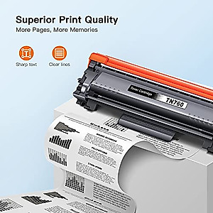 E-Z Ink (TM Compatible Toner Cartridge Replacement for Brother TN760 TN-760 TN730 to Use with HL-L2350DW HL-L2395DW HL-L2390DW HL-L2370DW MFC-L2750DW MFC-L2710DW DCP-L2550DW (Black,4 Pack)