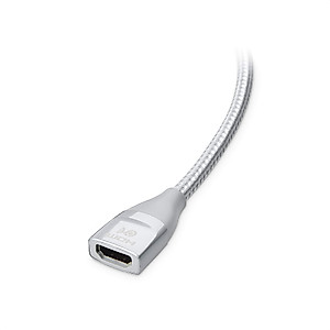 Cable Matters 48Gbps Ultra HD 8K HDMI Extension Cable 3.3 ft / 1m (HDMI Male to Female Extension Cable/HDMI Extender Cable) with 8K @120Hz, 4K @240Hz and HDR Support in Gray