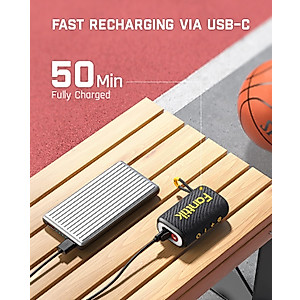 Fanttik X8 Nano Electric Ball Pump - Ultra-Fast Inflation, Portable with LCD Display, Digital Pressure for Sports Balls