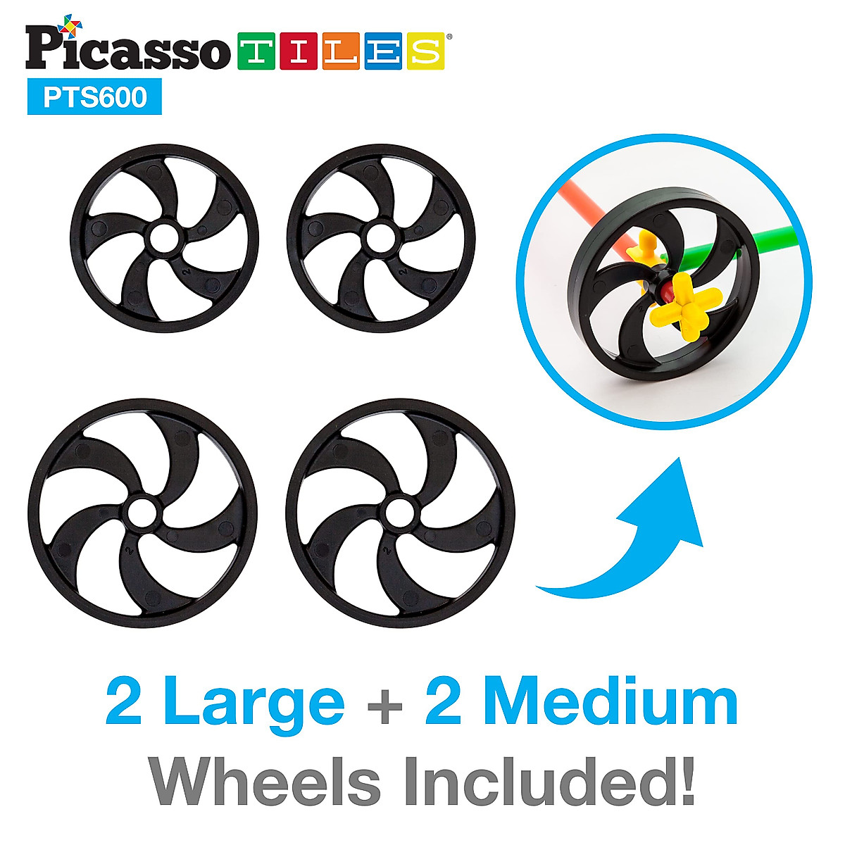 PicassoTiles 600pc Construction Toy Straw Building Set Children STEM Learning Interlocking Building Toys Creative Straw Connecting Builder Kits Early Education Kit for Kids Boys & Girls Ages 3+ PTS600