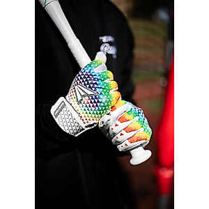 Easton | GHOST NX Fastpitch Softball Batting Gloves | Adult X-Large | Stars & Stripes