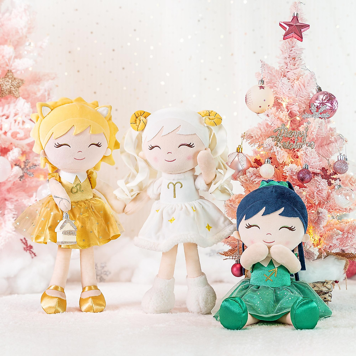 Arteeksdoll Baby Girl Gifts Plush Dolls Constellations Zodiac Doll Birthday Gift 17 inches Sagittari