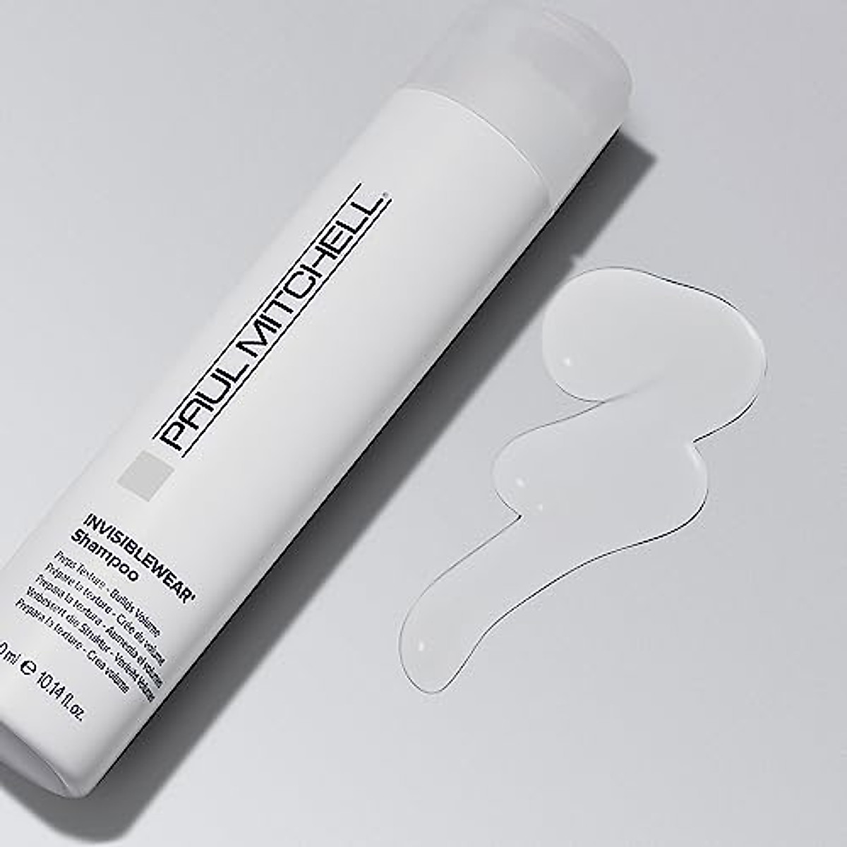 Paul Mitchell Invisiblewear Shampoo, Preps Texture + Builds Volume, For Fine Hair, 10.14 fl. oz.