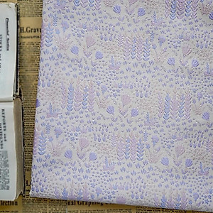 XMTXZYM 2 Meter Yarn Dyed Jacquard Fabric Women's Spring Autumn Dress DIY Making Fabric
