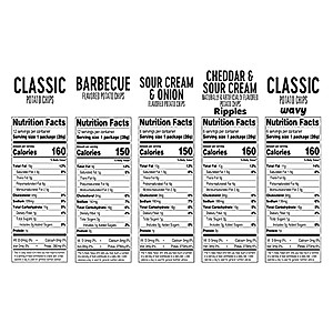 Member's Mark Potato Chips Variety Pack, 1 Ounce (Pack of 42)