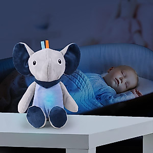 Baby Sleep Soother Toddler Sleep Aid Night Light with Soothing Sound Machine, Elephant Lullaby Sleep Plush Toy Gift for Newborn and Up Boy and Girls