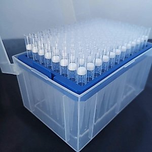 1000µL Filtering Pipette Tips - Universal Filter Pipette Tips - Racked,RNase/DNase Free & Pyrogen Safe, Clear, 96 Tips/Rack Pk x 10 Racks（960 Tips）