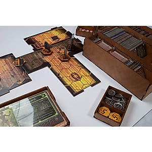 Smonex Wooden Character Box and Player Tray Compatible with Gloomhaven Board Game - Gaming Organization, Storage and Saving Game Results with Player Board – 4 pcs
