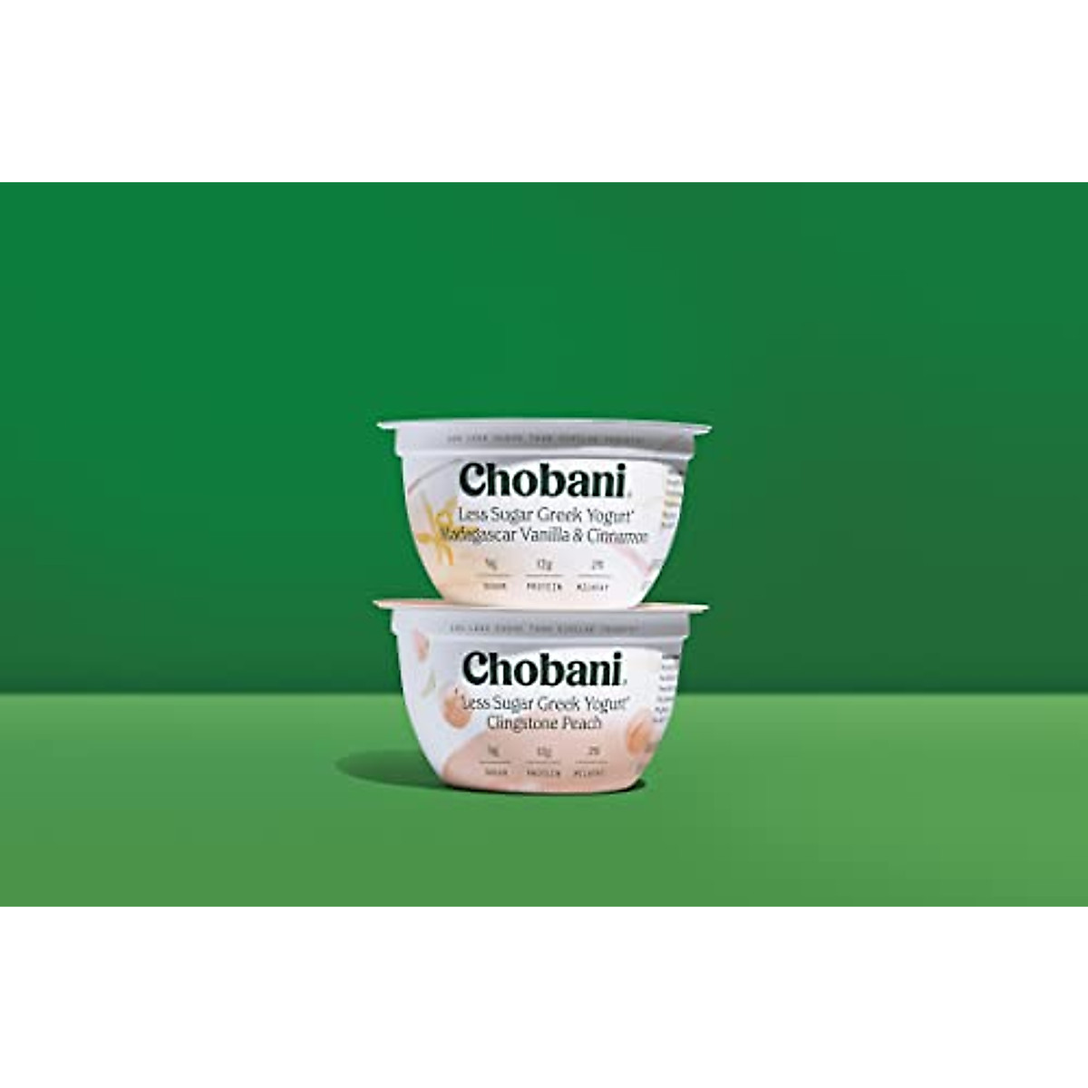 Chobani® Less Sugar Low-Fat Greek Yogurt Madagascar Vanilla Cinnamon 5.3oz 4-pk