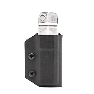 Clip & Carry Kydex Multitool Sheath for the Leatherman PST - Made in USA - EDC Multi Tool Sheath Holder Holster Cover - Black