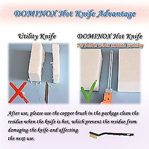 DOMINOX Foam Cutter Electric Styrofoam Hot Knife Kit Foam Board Cutter Foam Cutting Tool Heated Knife for Foam Board Insulation, Kaizen Foam, EPP, EPS, XPS, EVA, EPE, PU, KT Board, Sponge, Nylon