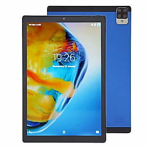 Tablet PC, Blue Dual Camera 10 Inch Tablet for Home (US Plug)