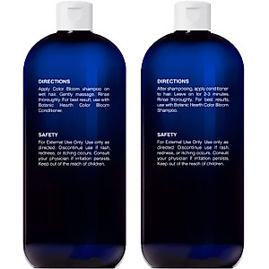 BOTANIC HEARTH Sulfate Free Shampoo and Conditioner - for Dry Damaged and Color Treated Hair - With Conditioning & Color Enhancing Ingredients - Color Safe Shampoo - For Men and Women -16 fl oz each