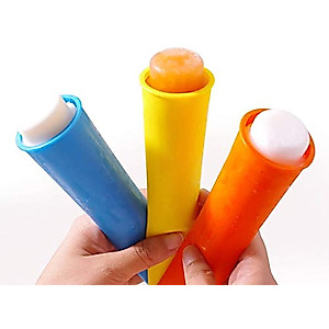 Mirenlife Silicone Ice Pop Molds,Popsicle Maker Molds,8 Vibrant Colors,Set of 8