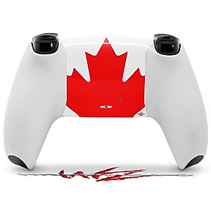 WraptorSkinz Skin Wrap compatible with Sony PS5 DualSense Controller Canadian Canada Flag (CONTROLLER NOT INCLUDED)