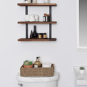 StorageWorks Seagrass Baskets with Built-in Handles, Bathroom Decor Box for Toilet Tank Top, 14 ¼"L x 6 ½"W x 3 ¾"H