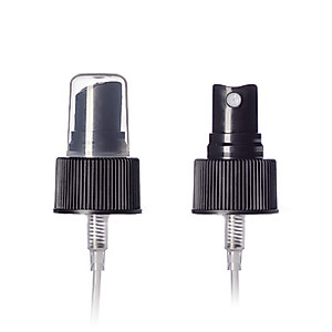 4oz Plastic Clear Bottles (6 Pack) BPA-Free Squeeze Containers with Spray Cap, Labels Included