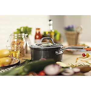 Kuhn Rikon Easy Pro Non-Stick Saucepan with Glass Lid, 7.05 inch/18 cm