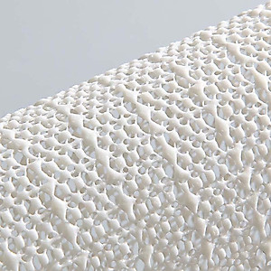 PVC Non-Slip Mat, White Foam Sofa Cloth Carpet Bottom Mat Sofa Yoga Pad, Non Adhesive Shower Cushion Liner Bottom Cloth for Drawer Cabinet(30x50cm)