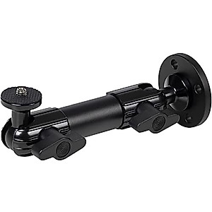 Elgato Wall Mount - Horizontal Articulated Arm with 1/4 Inch Thread for Easy Mounting and Adjusting of Lights, Cameras, and Microphones, Perfect for Streaming, Videoconferencing, Studios,Black