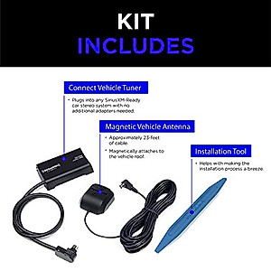 SiriusXM SXV300AZV1 Satellite Radio Vehicle Tuner, Add to Any SiriusXM-Ready Car Stereo, Enjoy SiriusXM for as Low as $5/month + $60 Service Card with Activation