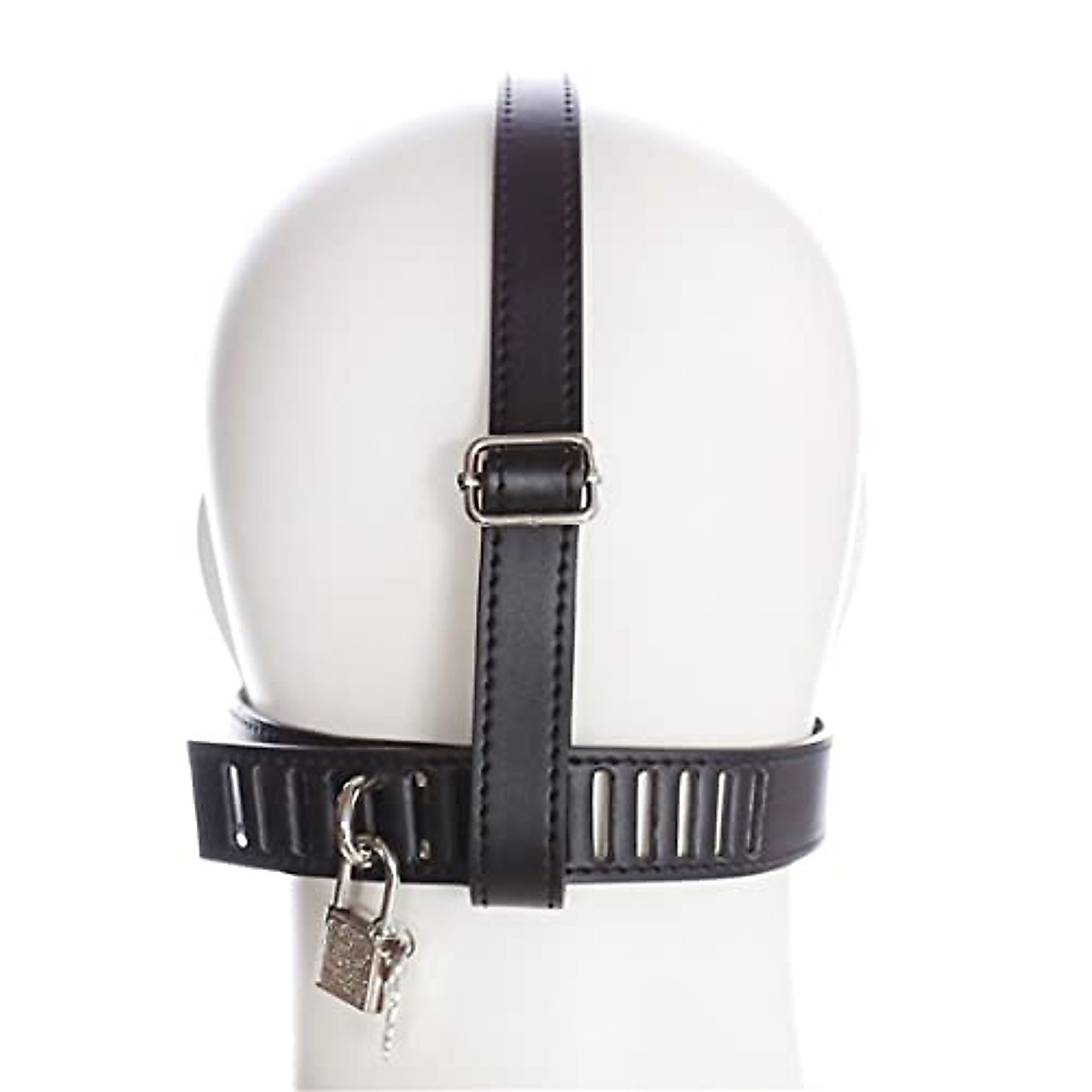 JCAKES Leather Head Harness Masks Sport Head Belts Cosplay Face Masks Rivet Mouth Masks